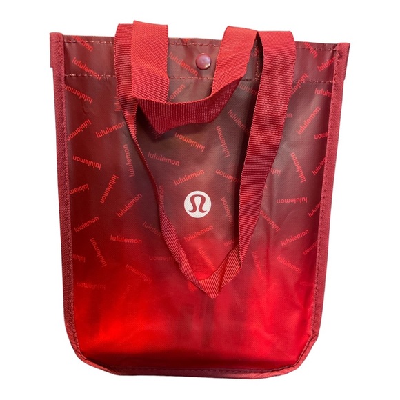lululemon athletica | Bags | Two Lululemon Reusable Red Ombre Lunch And ...